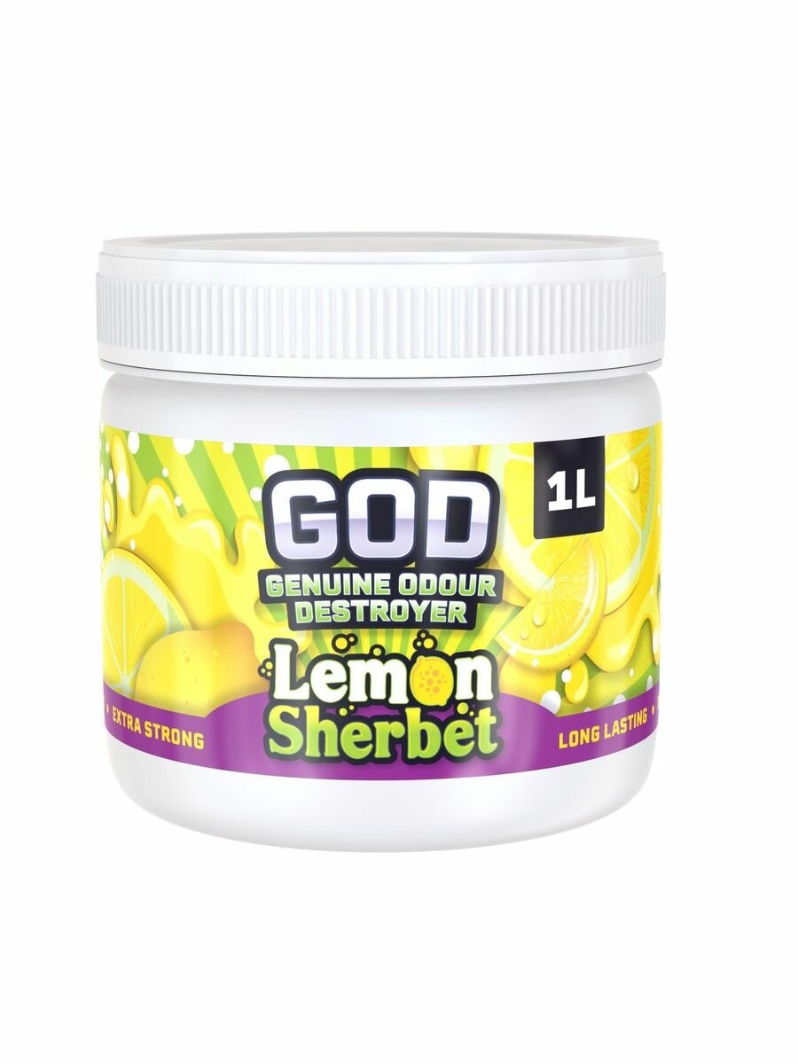 Нейтрализатор запаха GOD Gel 1 л - Lemon Sherbet