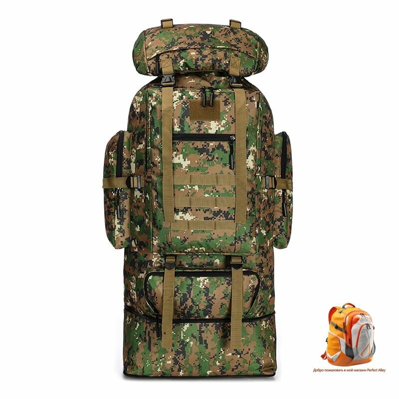 Сумка, рюкзак для рыбалки, охоты, 100 л большой емкости, спорт на открытом воздухе, альпинизм, водонепроницаемый, камуфляж