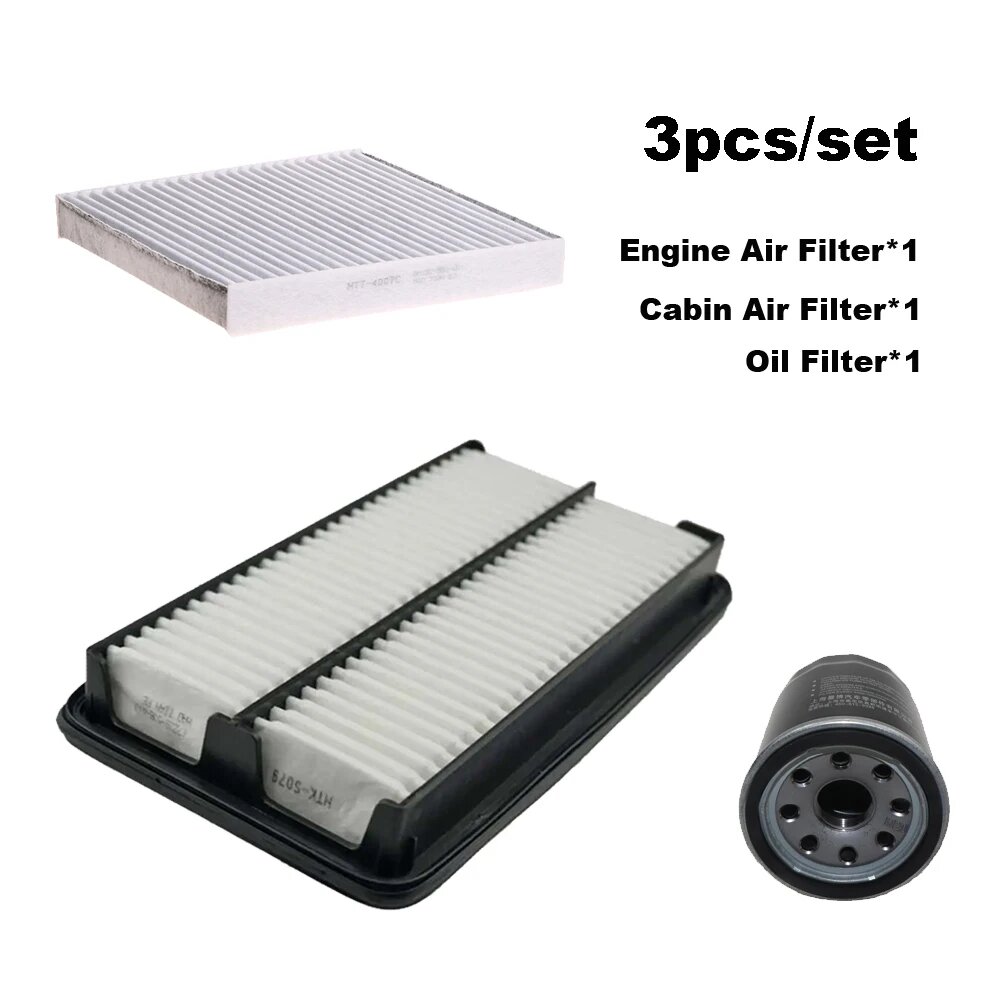 Набор фильтров для Honda Pilot 2022 Л 2015-3,0 Ridgeline Odyssey Acura MDX 2017 Hybrid, масляный фильтр для салона двигателя переменного тока, 3 шт.