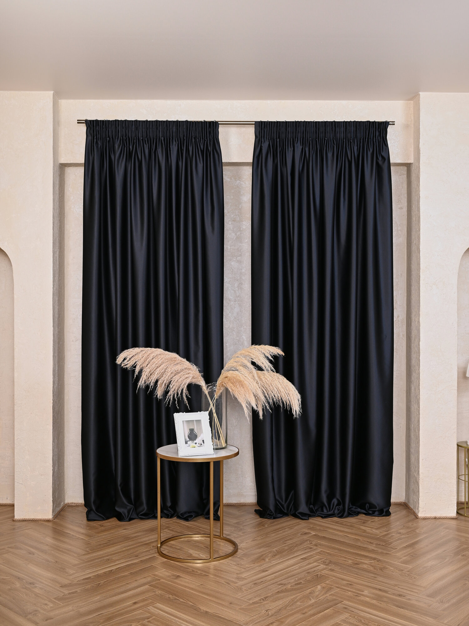 Шторы глянцевые 200х255 (2 шт), Evrika Home