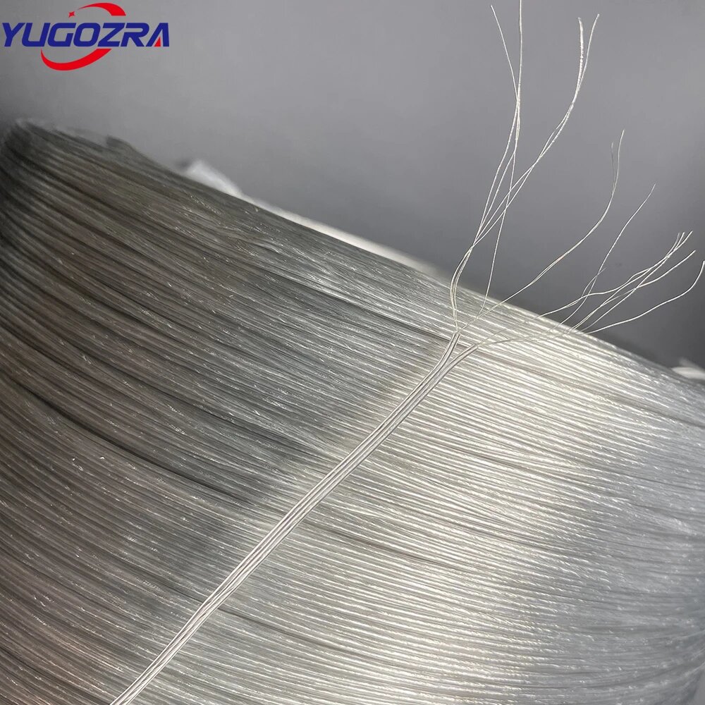 Прозрачный двухжильный медный кабель Yugozra 32AWG 10 m