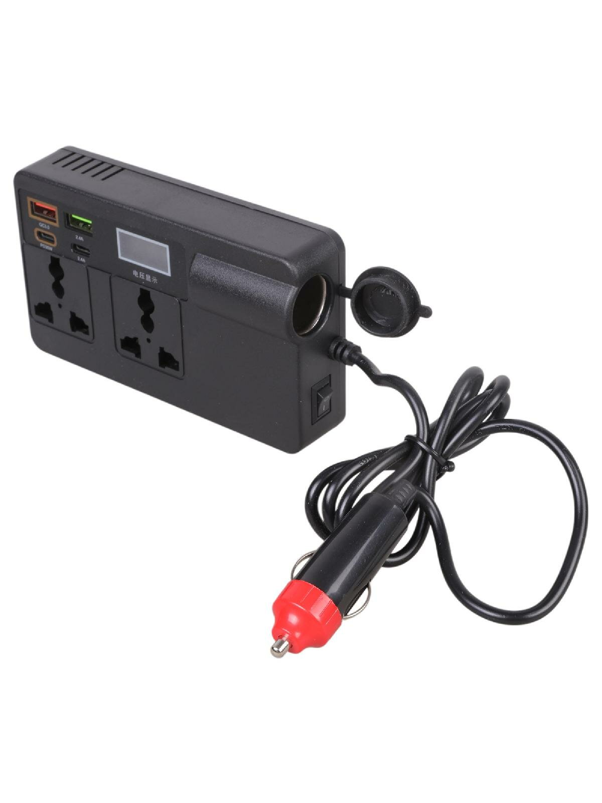 Автомобильная розетка адаптера питания Инвертор DC12V-24V-220V Автомобильный дорожный адаптер