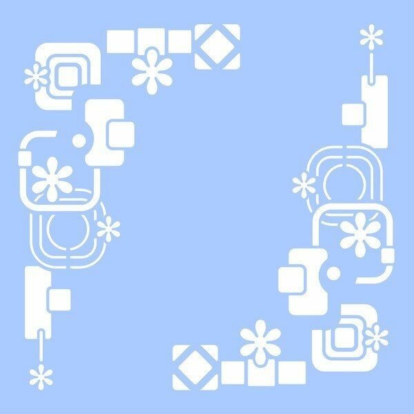 Трафарет Marabu Ретро стиль, 33*33 см