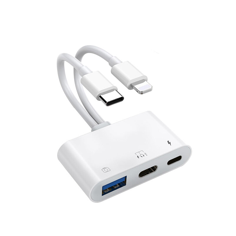 Считыватели карт LZL dual usb+tc multifunction+apple charging