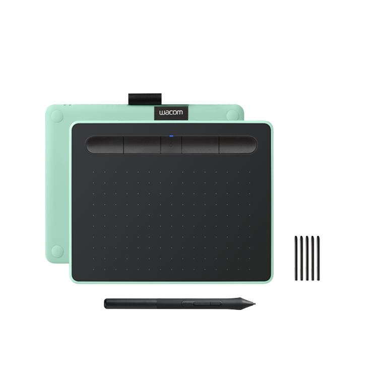 Графический планшет Wacom Intuos CTL 4100 беспроводной Bluetooth, multicolor, для рисования и рукопи