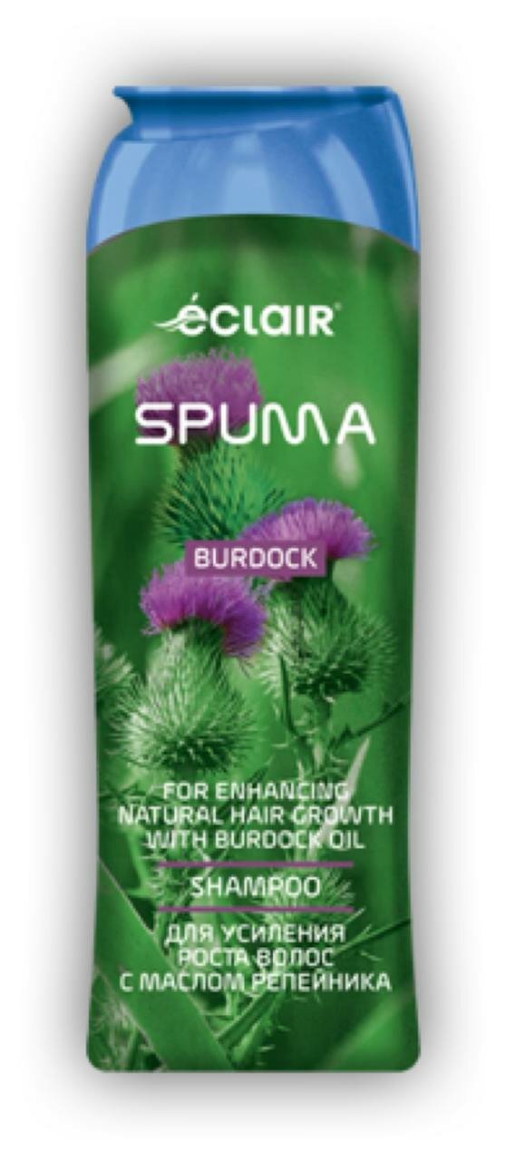 ЕCLAIR Шампунь для волос SPUMA с маслом репейный 400 мл*2 шт