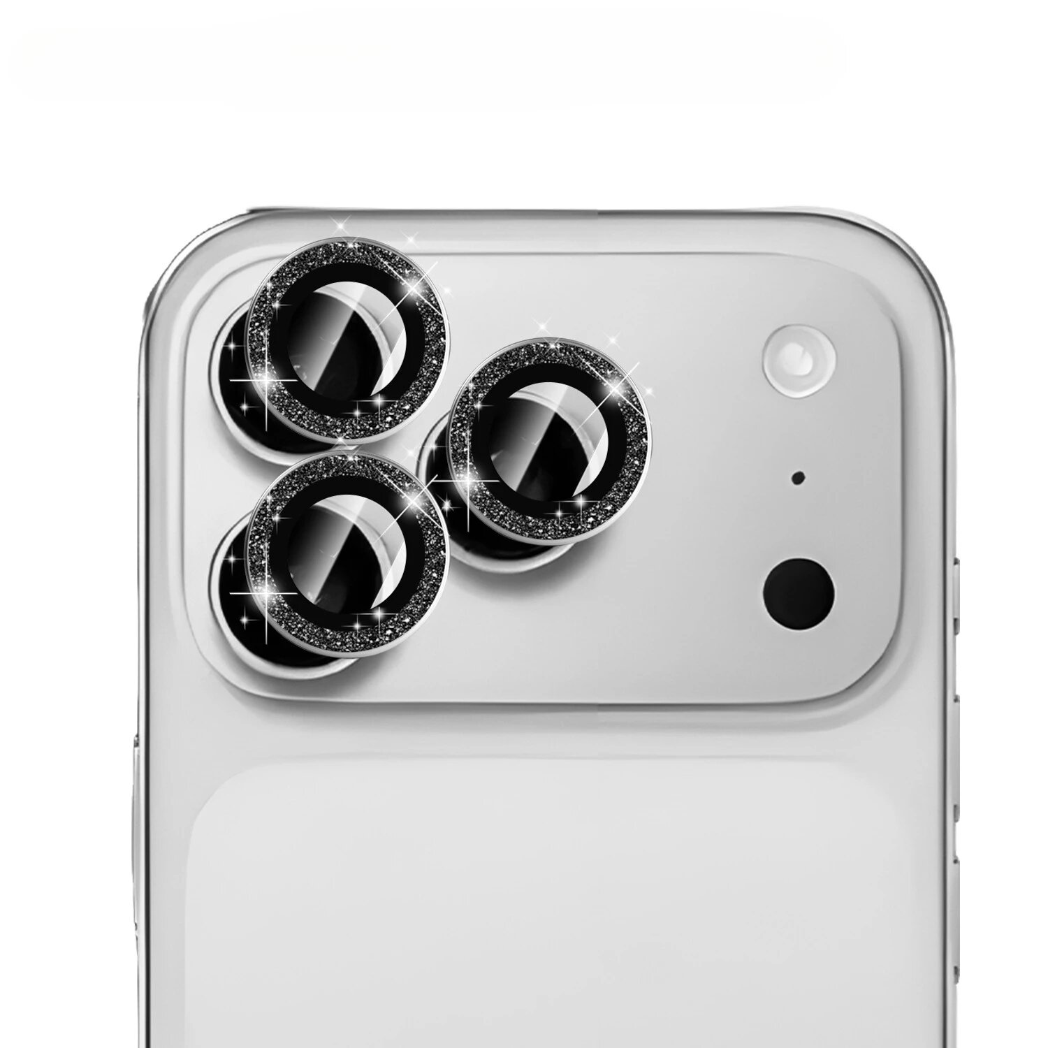 Защитная пленка для камеры с бриллиантами для IPhone 17 17Air 17Pro MAX, металлическая защитная стеклянная наклейка на объектив задней камеры для iPhone 17 For iPhone 17, Черный