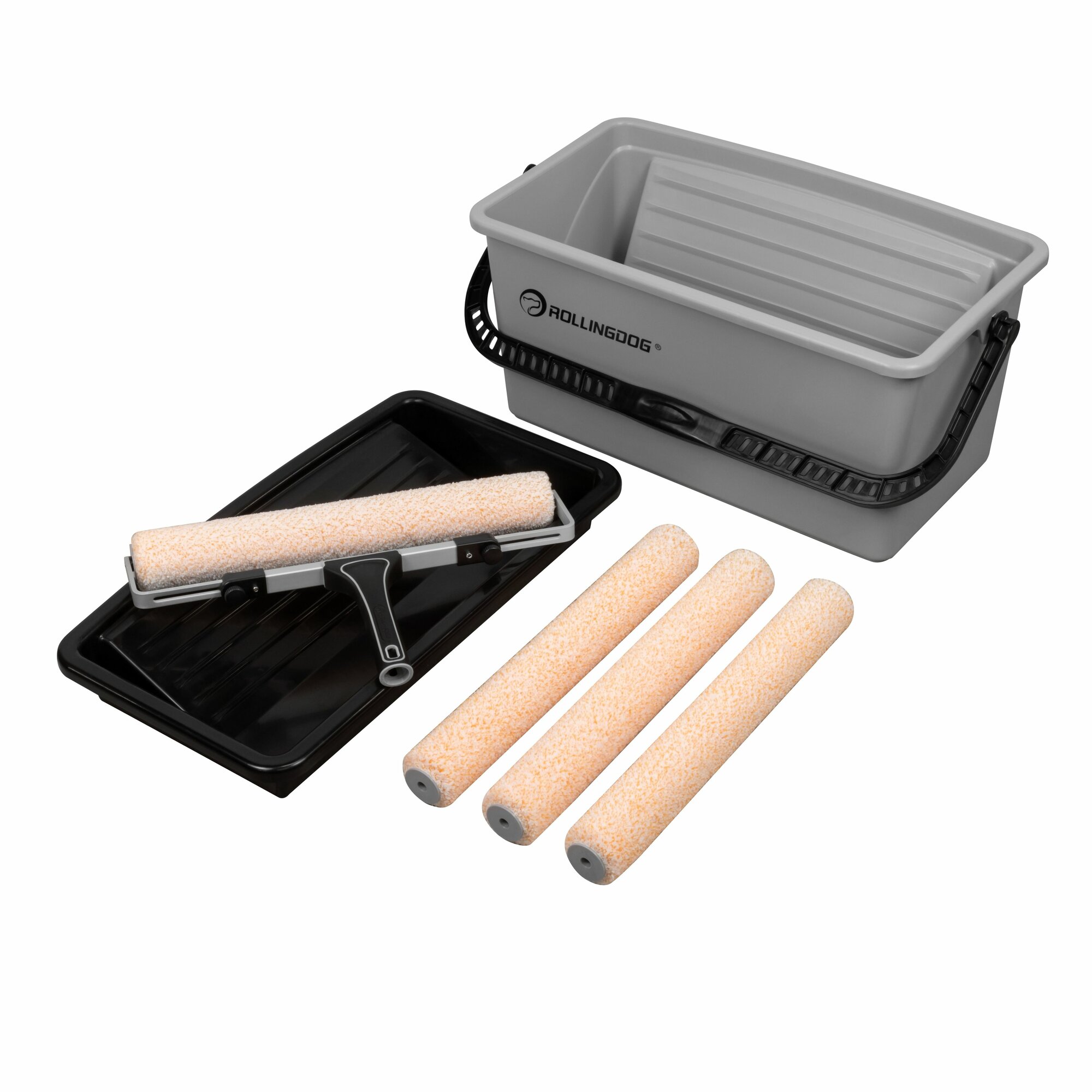 Набор малярный Rollingdog THE MOLOSSUS (7 предметов), конус, 4 валика 457мм, серия Elite, арт.70255