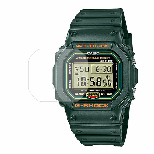 Скрин Мобайл защитный экран для часов Casio DW-5600RB-3 из гидрогелевая плёнка прозрачная