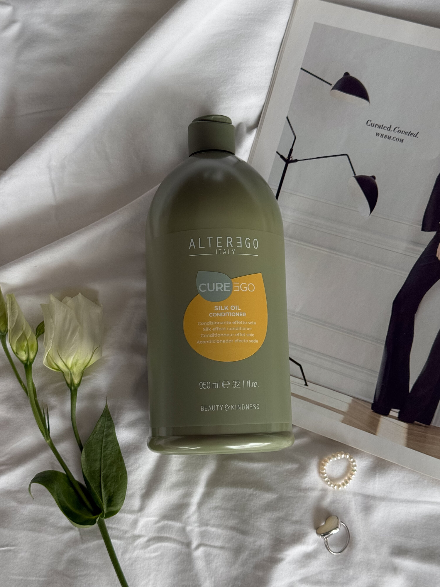 Кондиционер AlterEgo Italy "Cureego Silk Oil", для жестких и тонких волос, 950мл