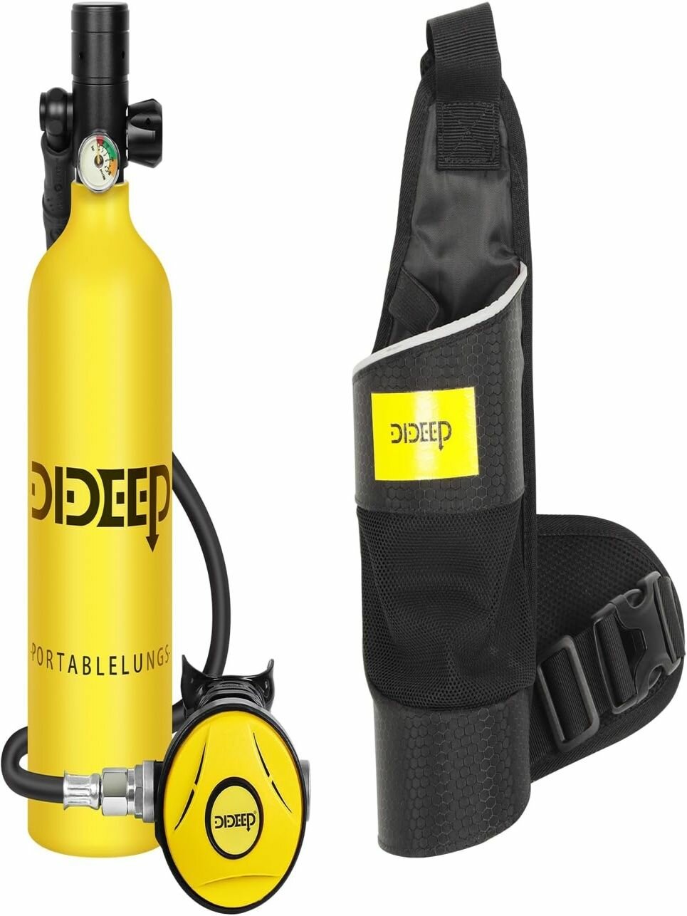 Новый подводный респиратор DIDEEP X4000Pro с кислородным баллоном для дайвинга, портативный респиратор для дайвинга емкостью 1 л