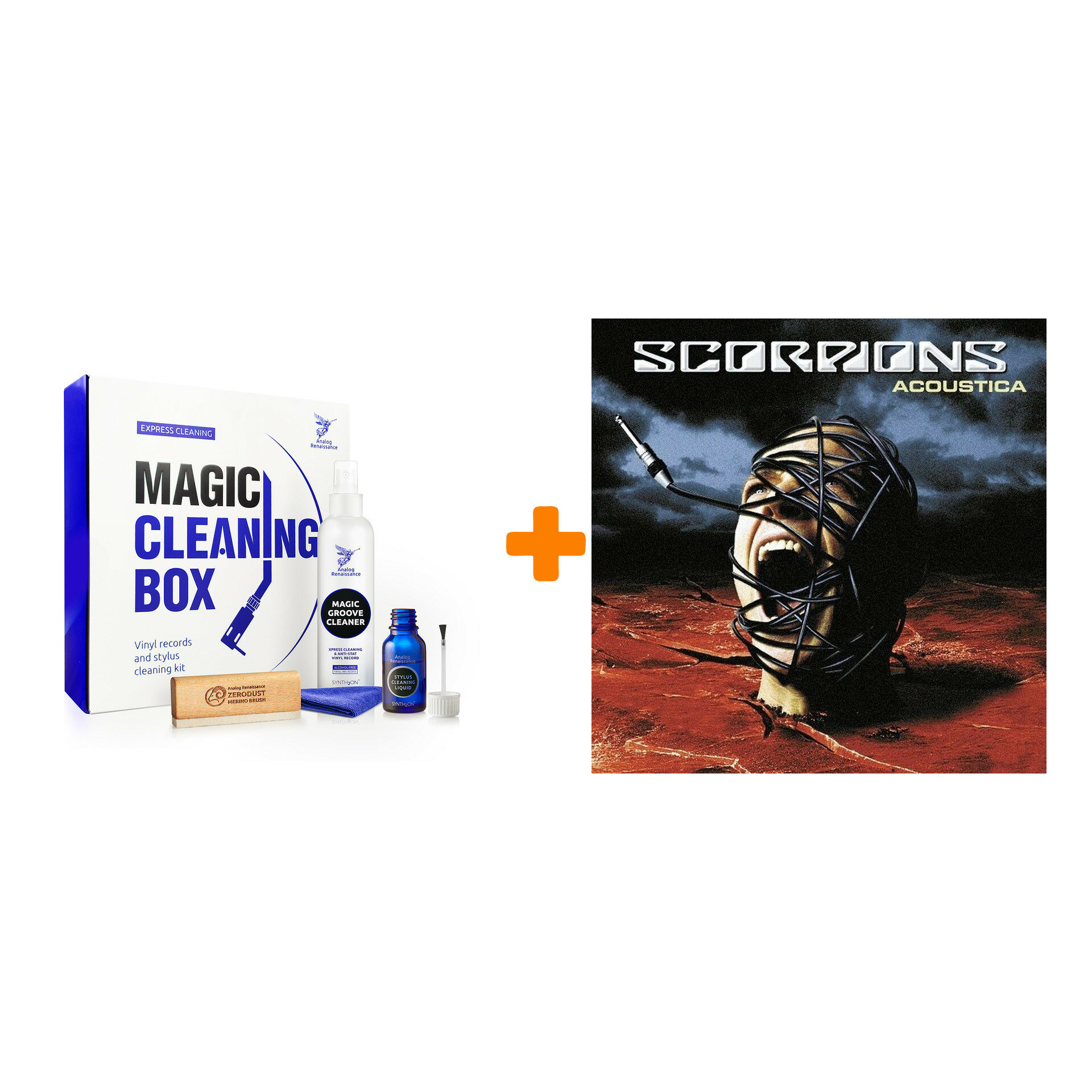 Scorpions Acoustica 2LP + Набор по уходу за винилом Magic Cleaning Box
