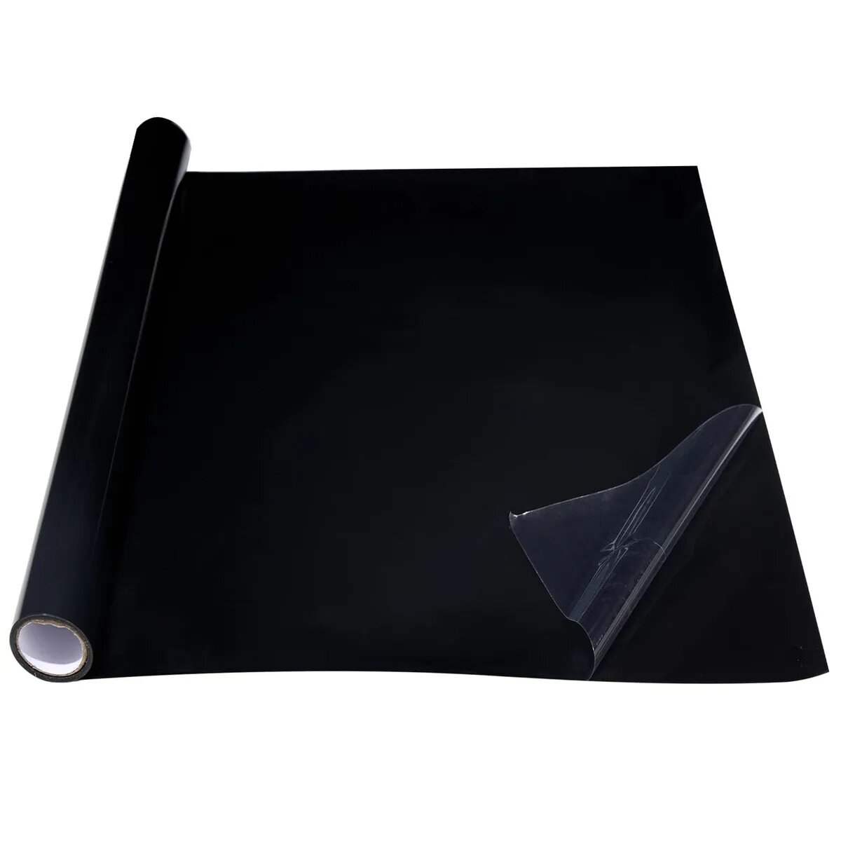 Фон для аквариума и террариума, 200х40 см, односторонний, "Черный"