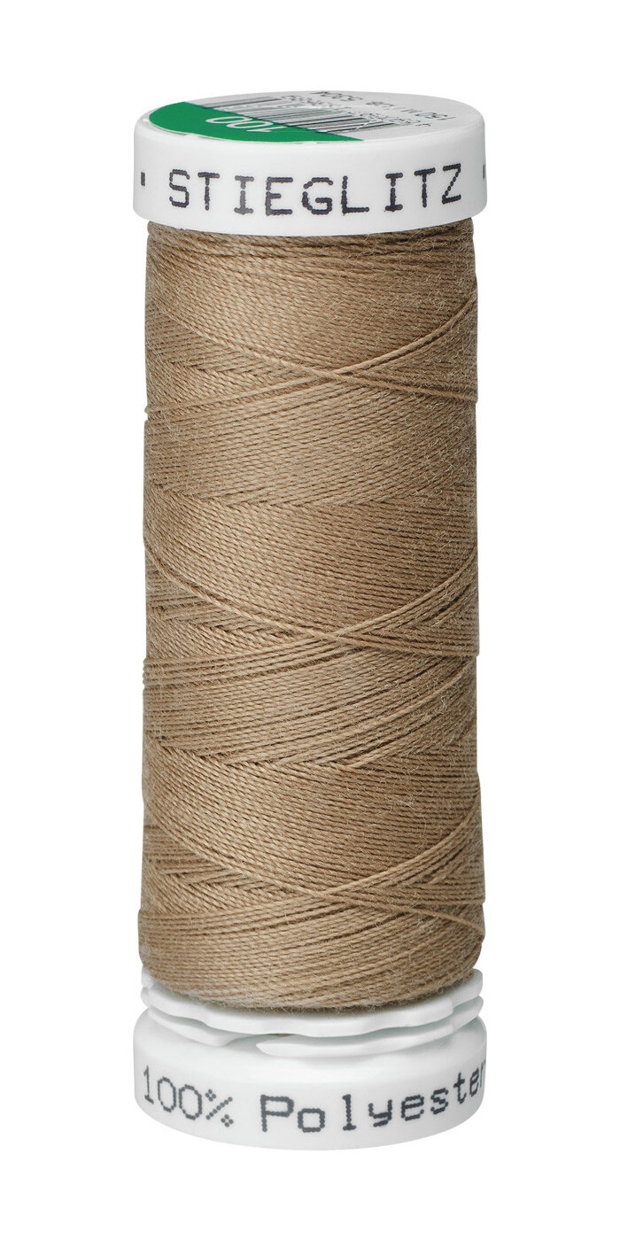 Нитки швейные Stieglitz50 70м, бледно-коричневый (4802)