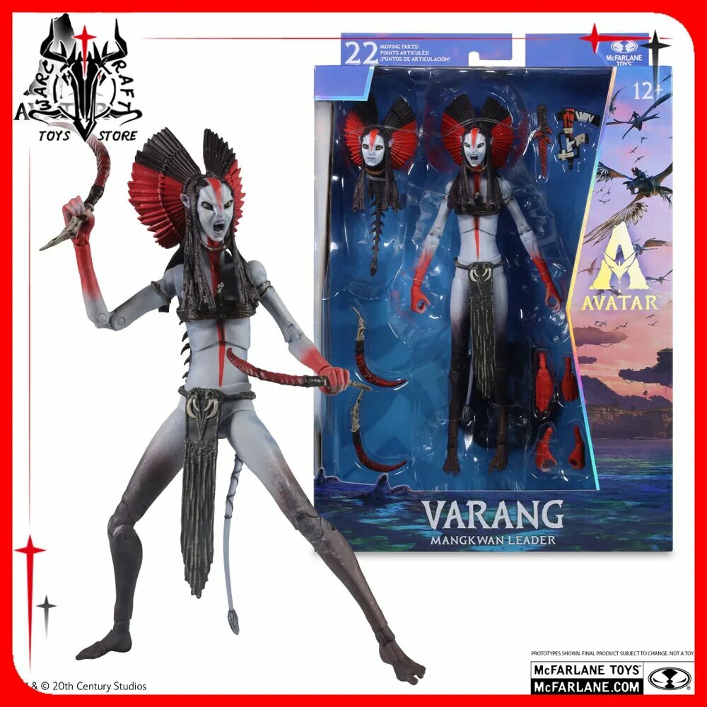 Аватар McFarlane Toys: огонь и зола (Quaritch, Neytiri, Varang & Jake Sully)7- дюймовая фигура действия