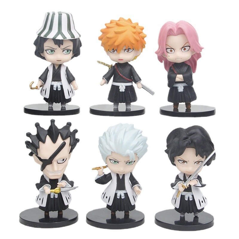 6 шт./лот Bleachs Kurosakis Ichigos аниме фигурка игрушка статуэтка