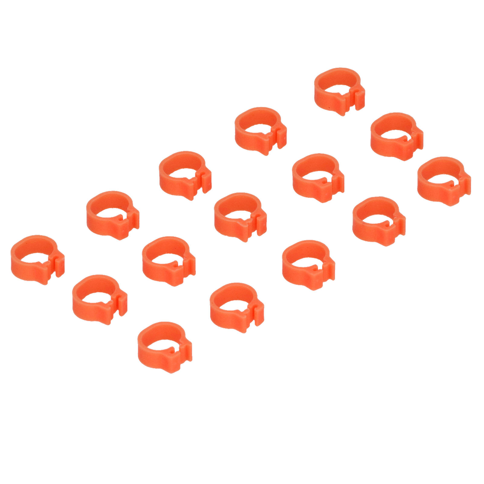 100 шт, 8 мм, идентификационные кольца для ног с голубями, повязки на ноги для птиц, без слов, принадлежности для голубей, оранжевый