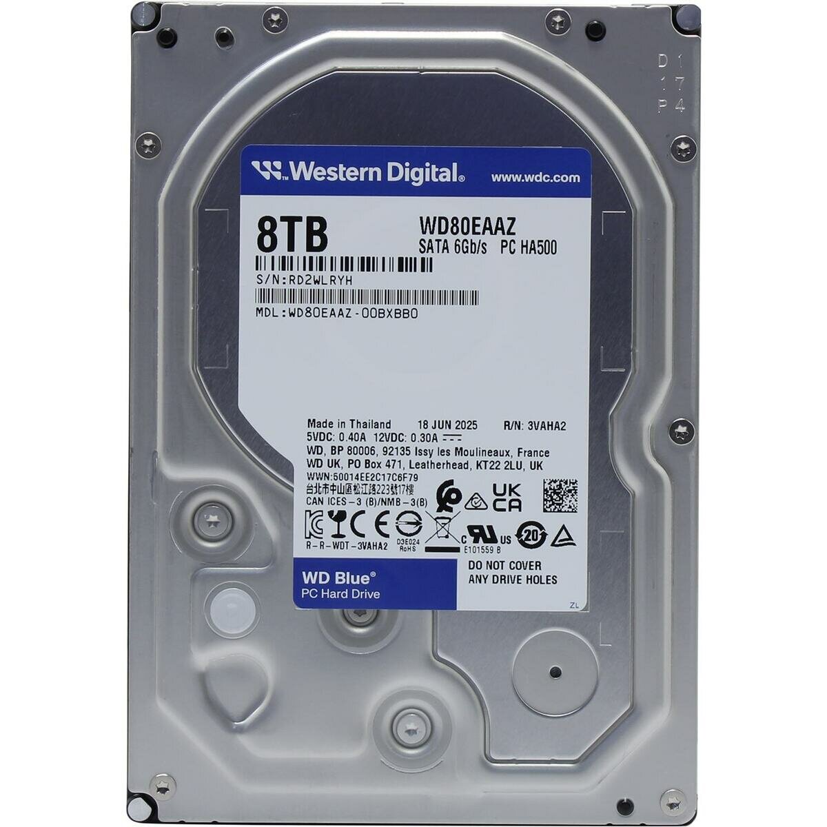 Western digital Blue 8 Тб WD80EAAZ