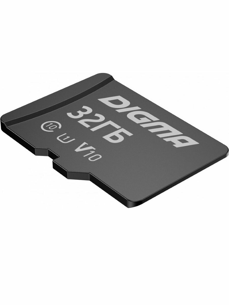 Карта памяти DIGMA CARD10 DGFCA032A01, форм-фактор microSD, 32 Гб