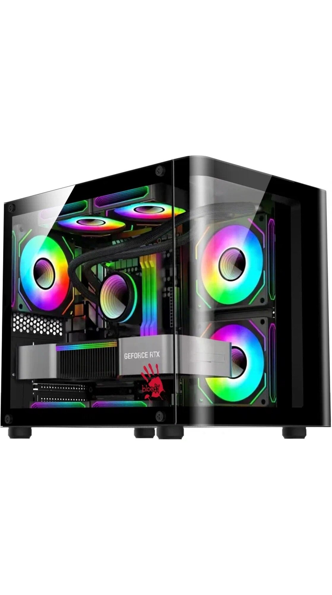 Компьютерный корпус mATX Bloody BD-CC104 черный (bd-cc104-bk)