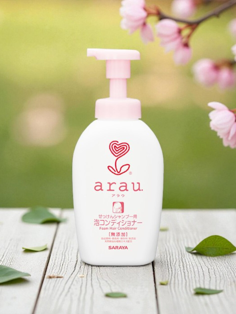 Arau. Натуральный пенящийся кондиционер для волос без силиконов, дозатор 500 мл