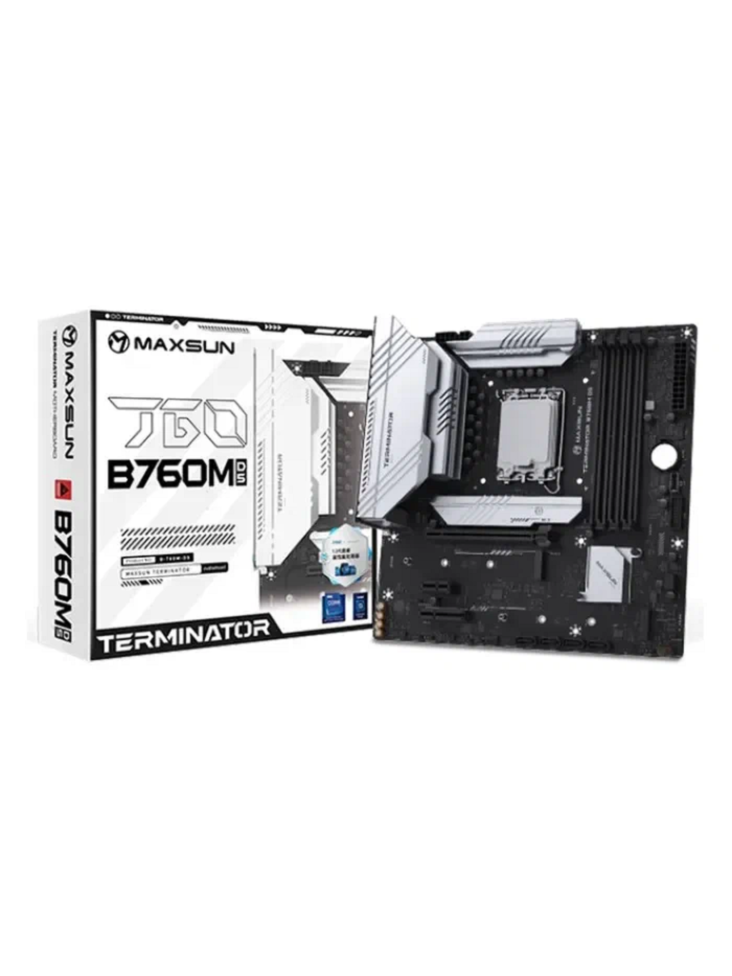 Материнская плата MAXSUN MS-Terminator B760M D5 Micro-ATX LGA1700 Intel B760 4xDDR5 (192ГБ)