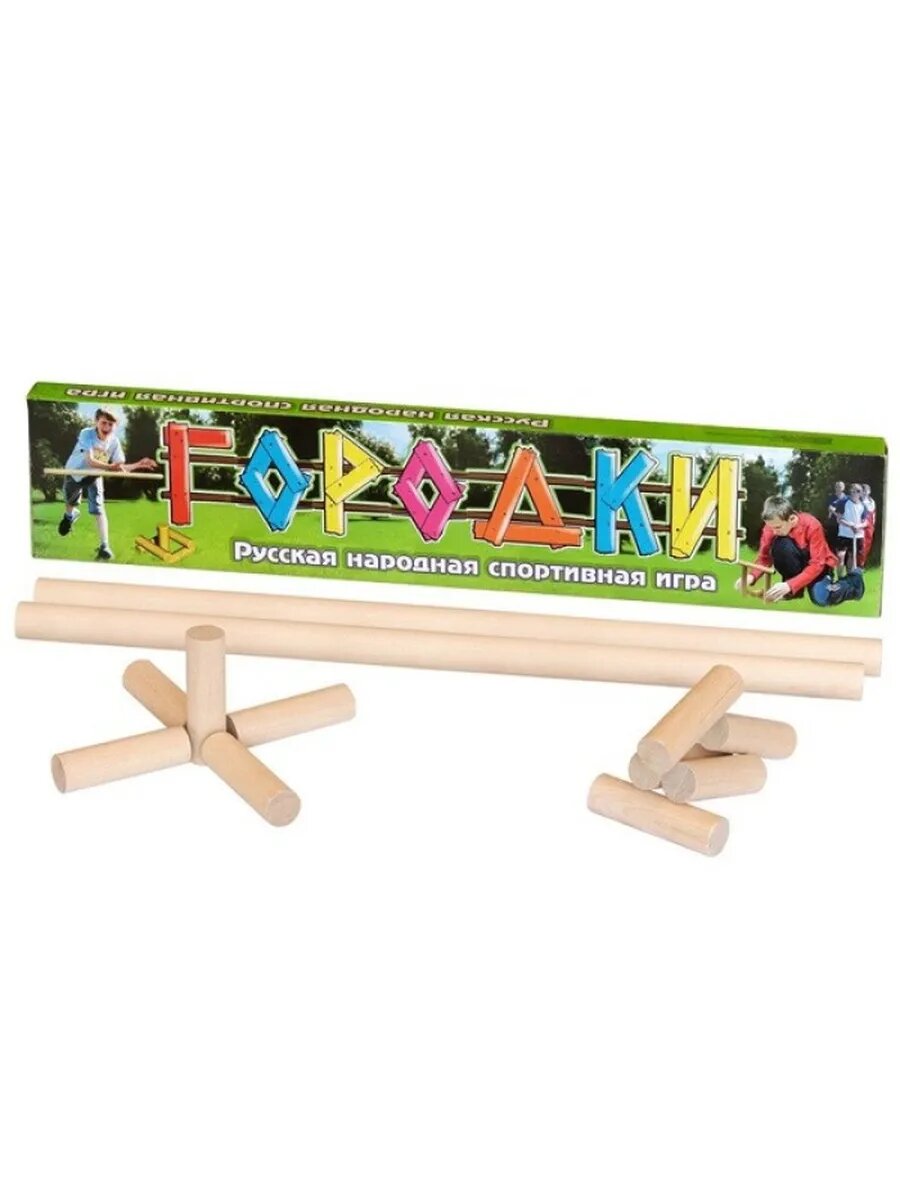 Игра /Городки/ (60 см) Состав 2 биты (размер 60смx2,5см) и