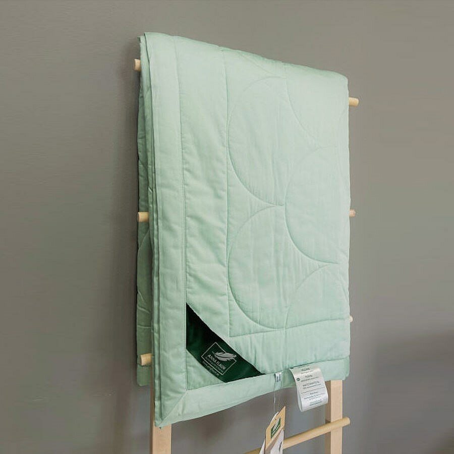 FLAUM FARBE 150х200 Одеяло стеганое легкое, цвет: мята