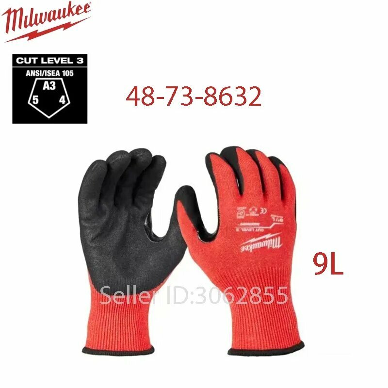 Перчатки с уровнем сопротивления порезам 3, Milwaukee CUT LEVEL L/9