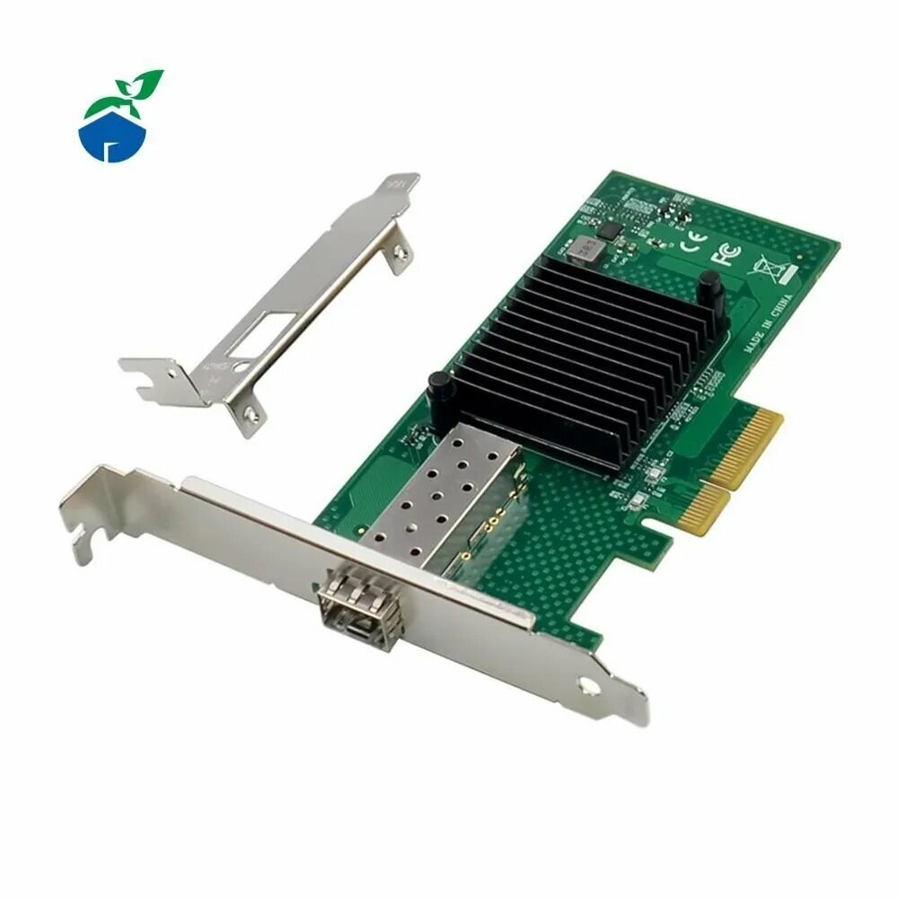 ( C Z) X520-SR1 10G SFP+ Сетевая карта оптического волокна сервера 82599EN Чип PCIE X4 Одиночная оптическая сетевая порта