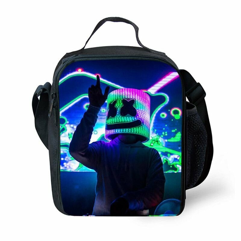 Сумка для обеда marshmallow dj, большая термоизолированная, темно синий