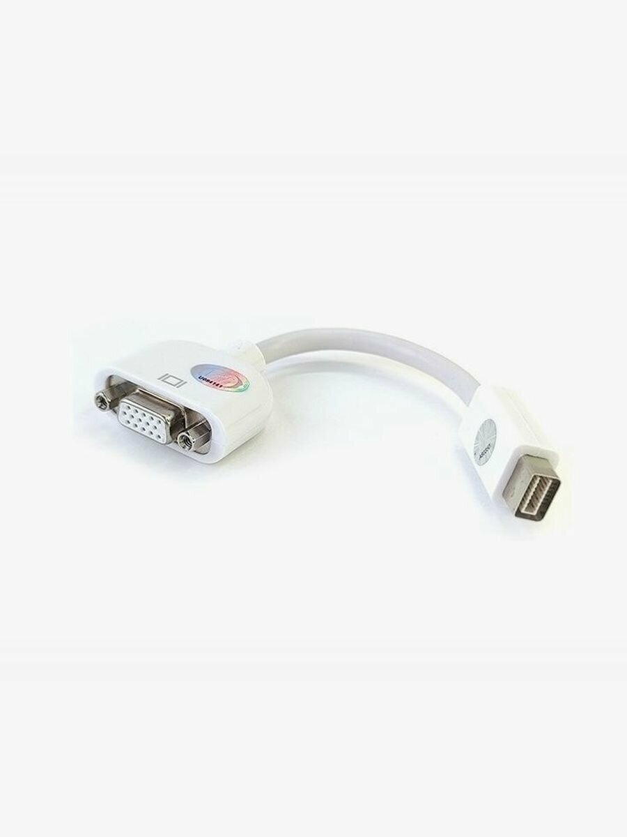Адаптер mini DVI(M)шт-VGA(F)гн для подключения MacBook к монитору, ТВ