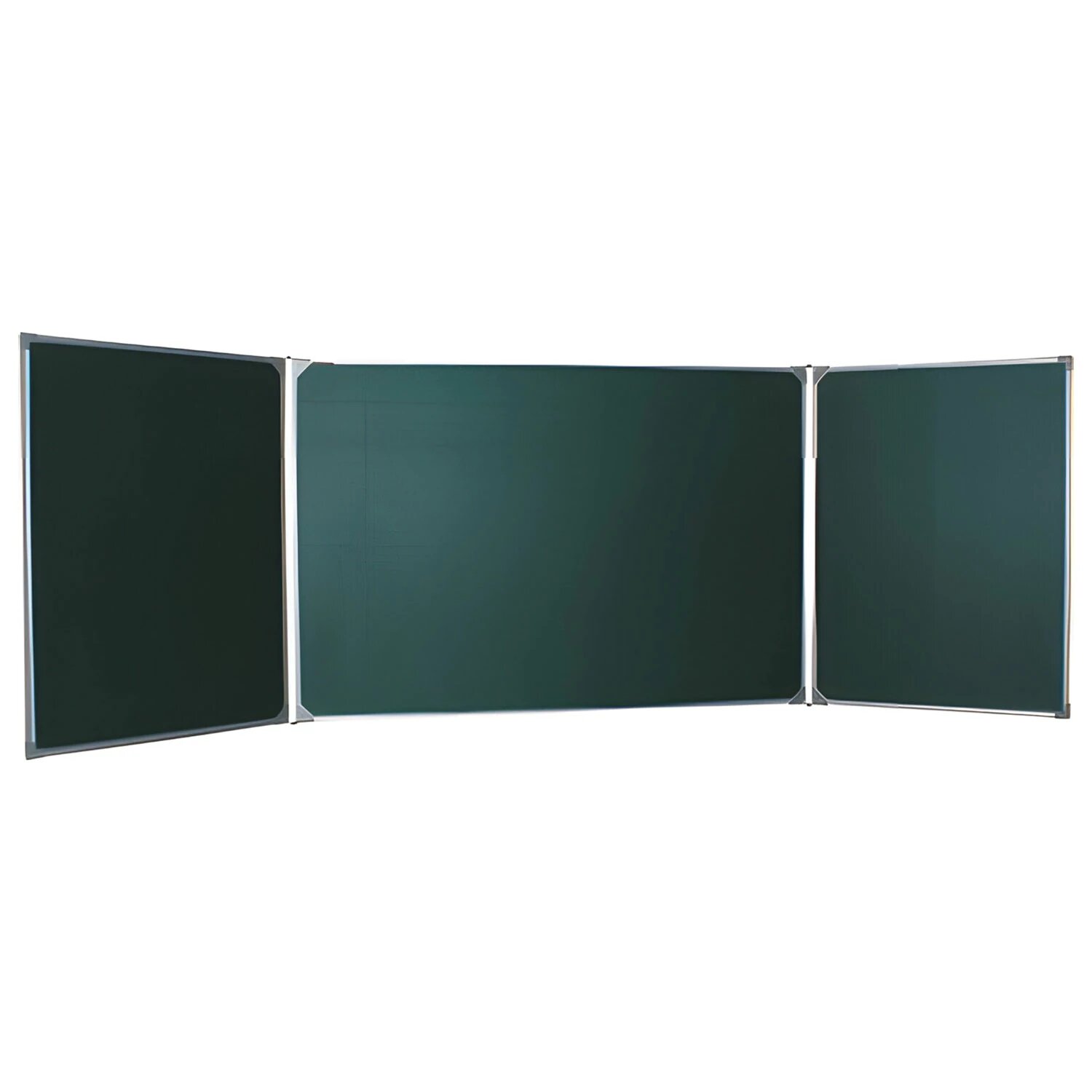 Доска для мела магнитная 3-х элементная, 100170/340 см, 5 рабочих поверхностей, зеленая, BS, ТЭ-340М