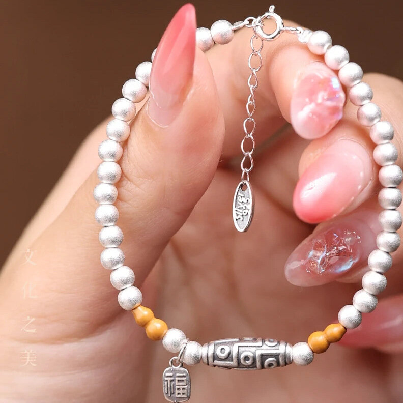 Браслет для гадания, YM S925 Серебро Молитвенное колесо Этнический Фортуна Удача