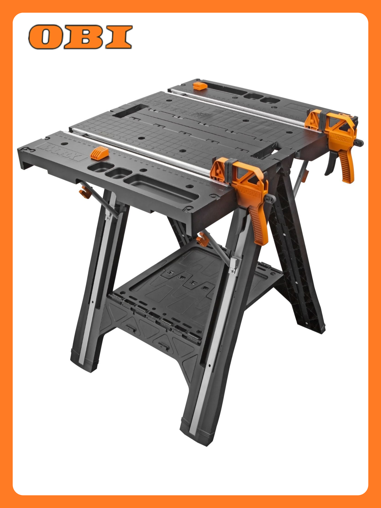 Рабочий стол WORX Pegasus WX051, сталь, 78 см x 64 см, складная конструкция