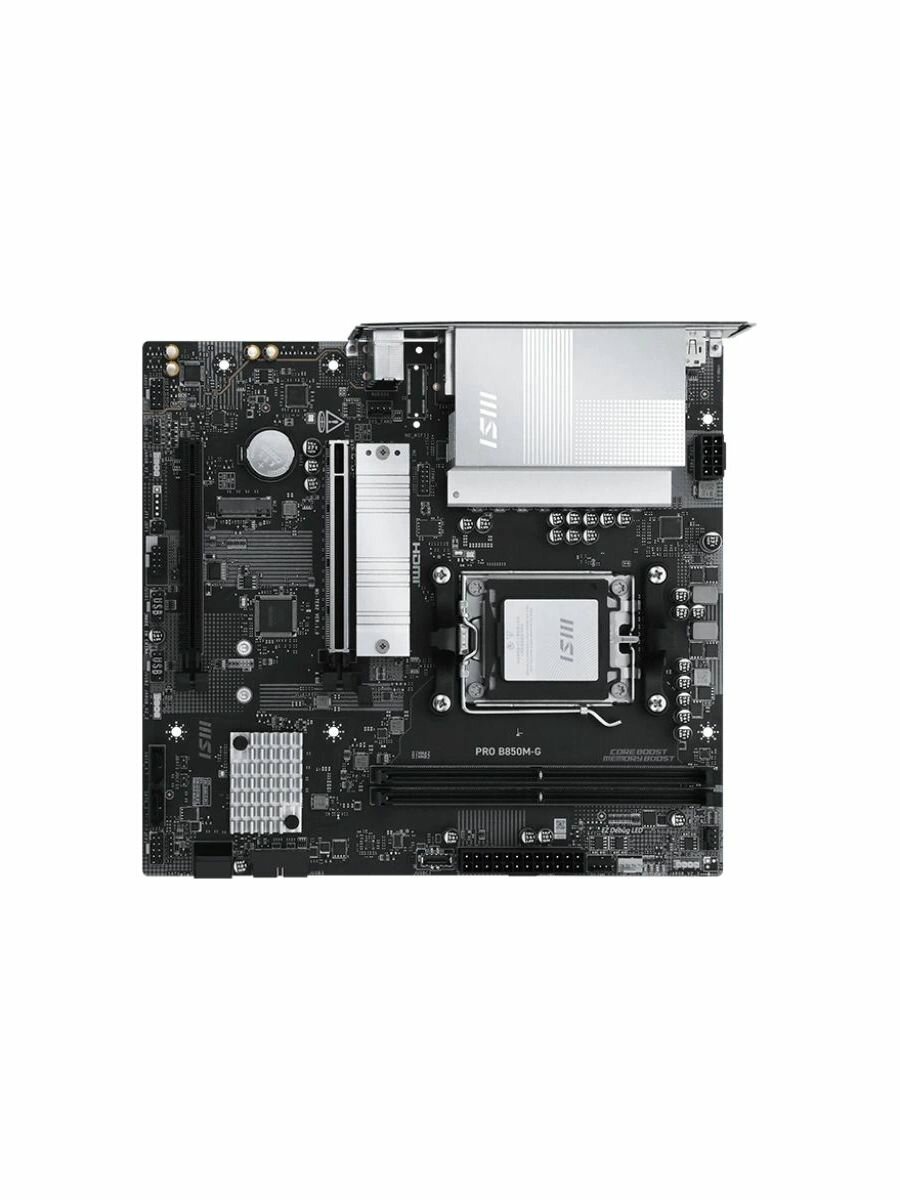 Материнская плата MSI PRO B850M-G Socket AM5 AMD B850 2xDDR5 mATX AC 97 8ch(7.1) 5Gigabit RAID+HDMI+DP
