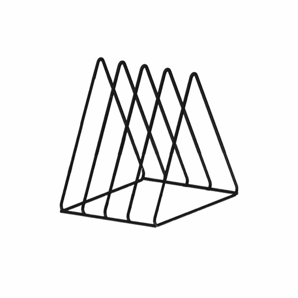 Треугольная подставка для CD дисков и виниловых пластинок, органайзер для книг и журналов, настольная полка для хранения