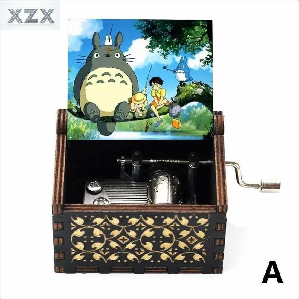 Ручная рукоятка Музыкальная шкатулка с мелодией из аниме Мой сосед Тоторо