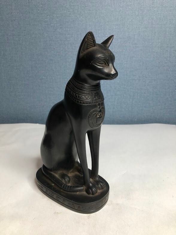 Статуэтка Египет "священная кошка -богиня Бастет", 19.5см, камень-базальт, ручная работа