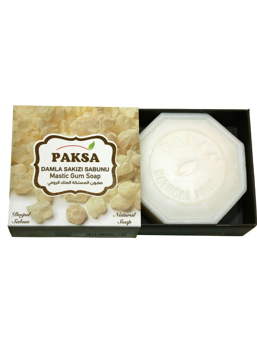 Мыло PAKSA "Смола мастикового дерева", натуральное, для тела, 125 г