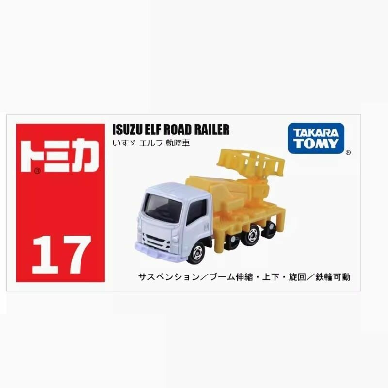 Машинка металлическая Kоллекционная модель Takara Tomy Isuzu ELF Road Railer NO.17
