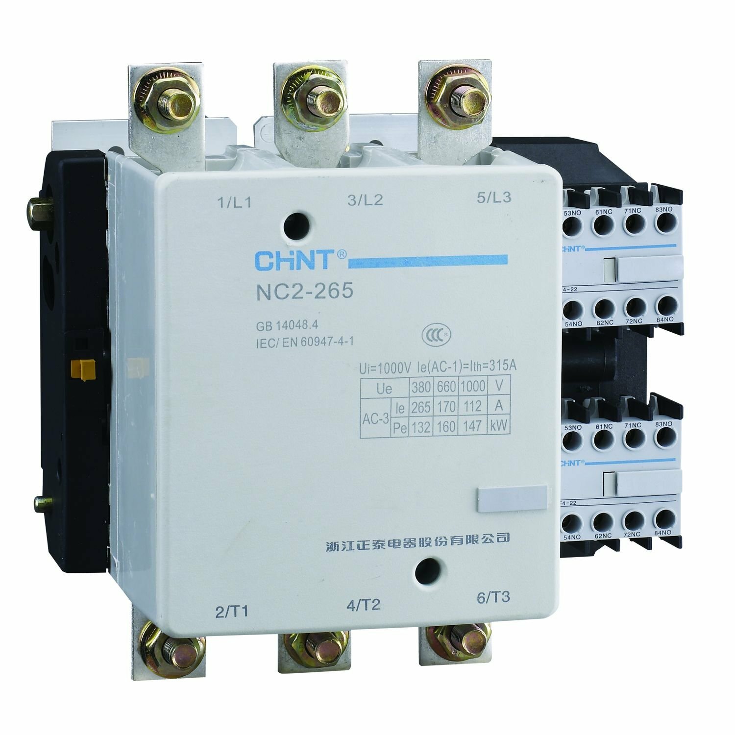 CHINT Контактор NC2-265 265A 400В/АС3 50Гц (Ro), 236582