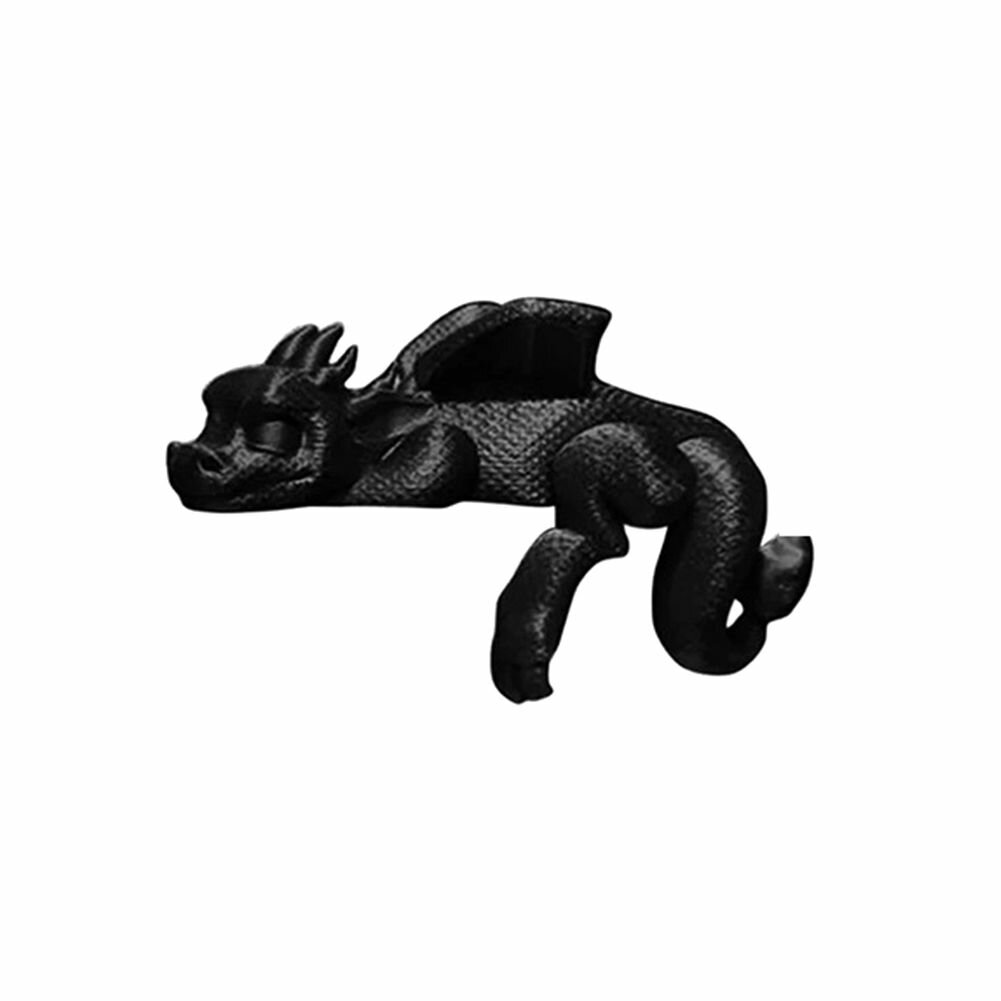 Подставки для книг в виде спящего дракона, декор для книжной полки, 3D-печать, винтажная фигурка, для черного цвета.