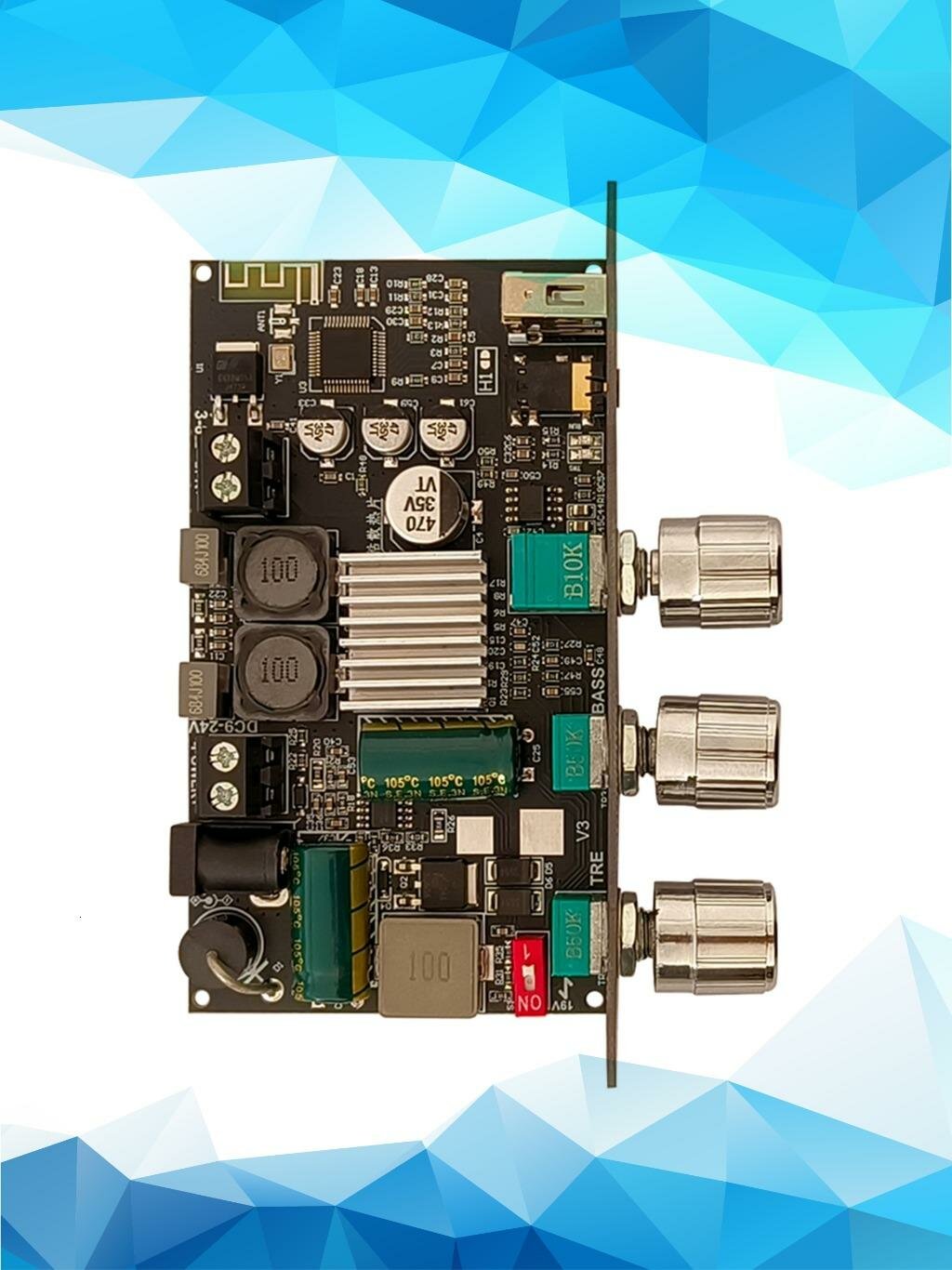 Усилительная плата 100W Bluetooth для авто