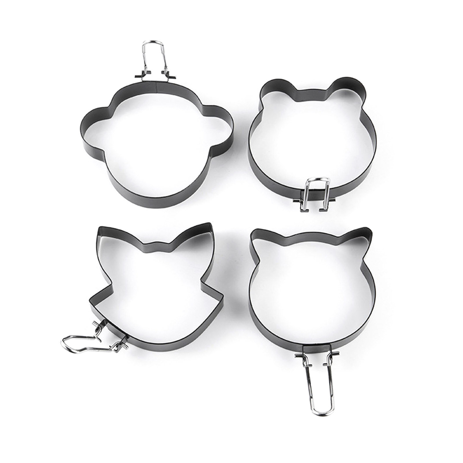 4 упаковки яиц блинные кольца из нержавеющей стали материал для гаджетов с жареными яйцами кухни