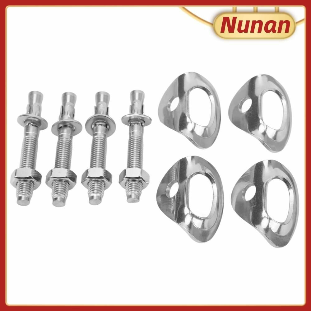 Анкеры для скалолазания, 4 пары, нержавеющая сталь, легкая установка, для альпинизма и спасательных работ