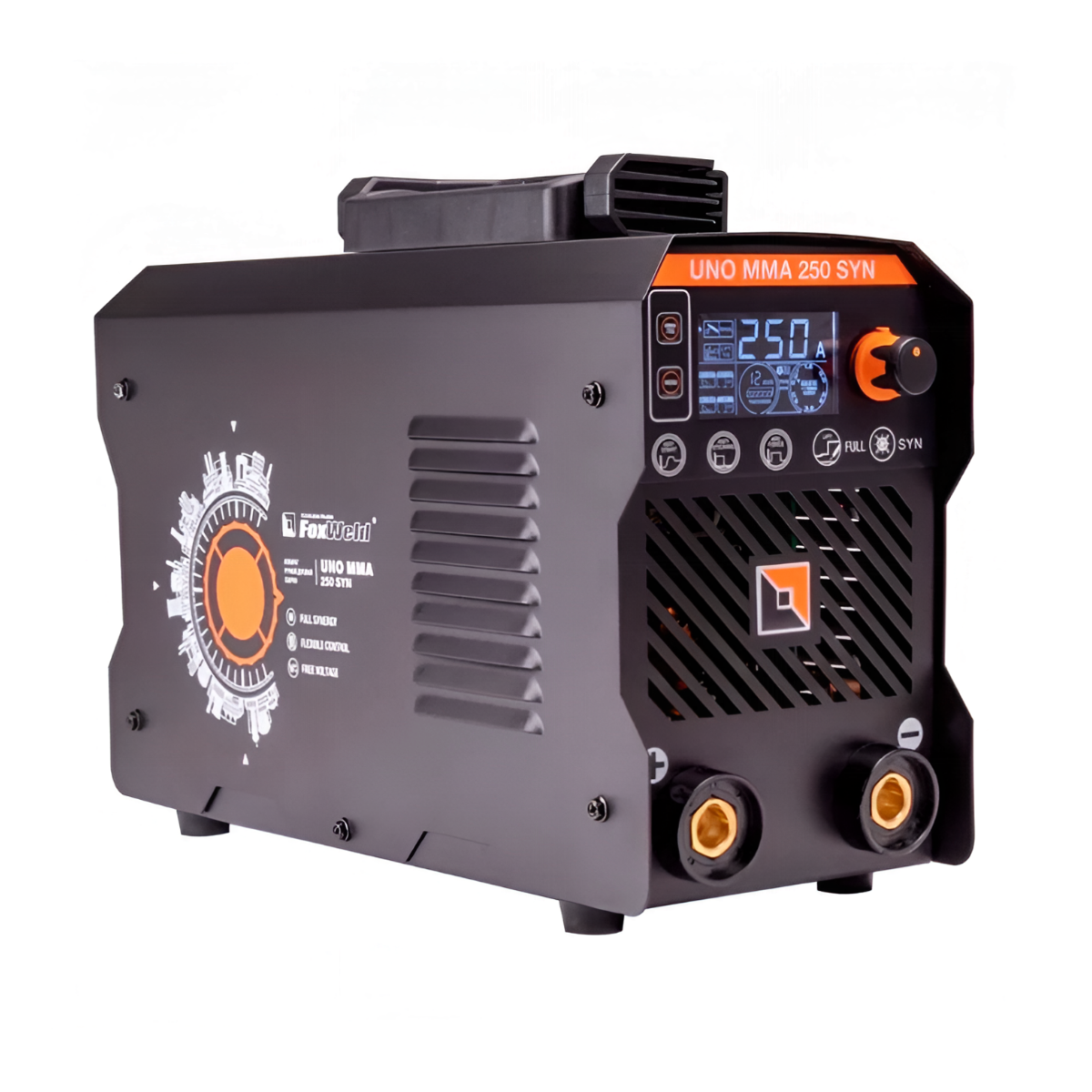 Сварочный аппарат Foxweld UNO MMA 250 SYN 8543 черный, инверторный, 7,9 кВт