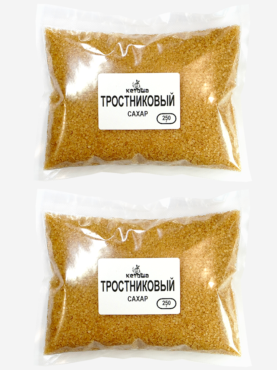 Тростниковый сахар нерафинированный, 2 х 250 г