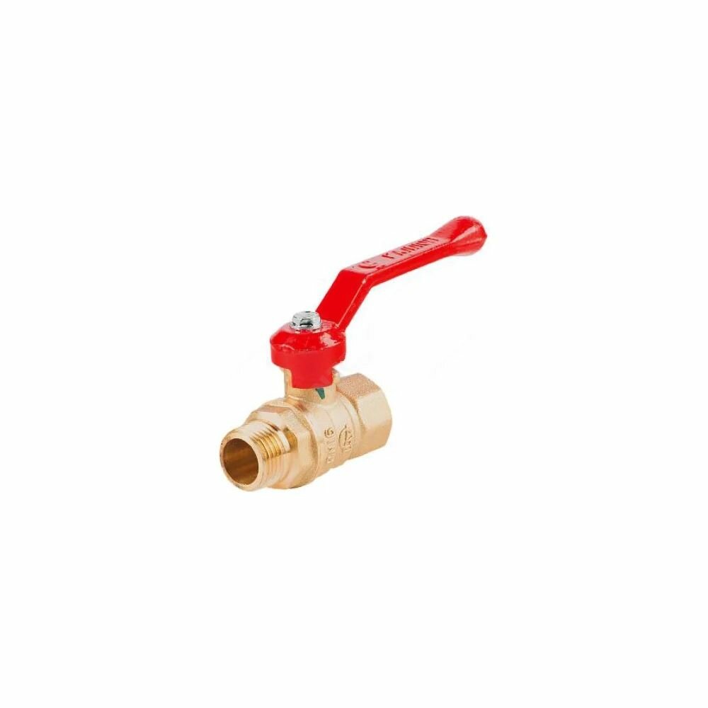 Шаровой кран галлоп латунный Стандарт 221 Ду 50, Ру 16, м/р полнопроходной, рычаг 103251 007-6752