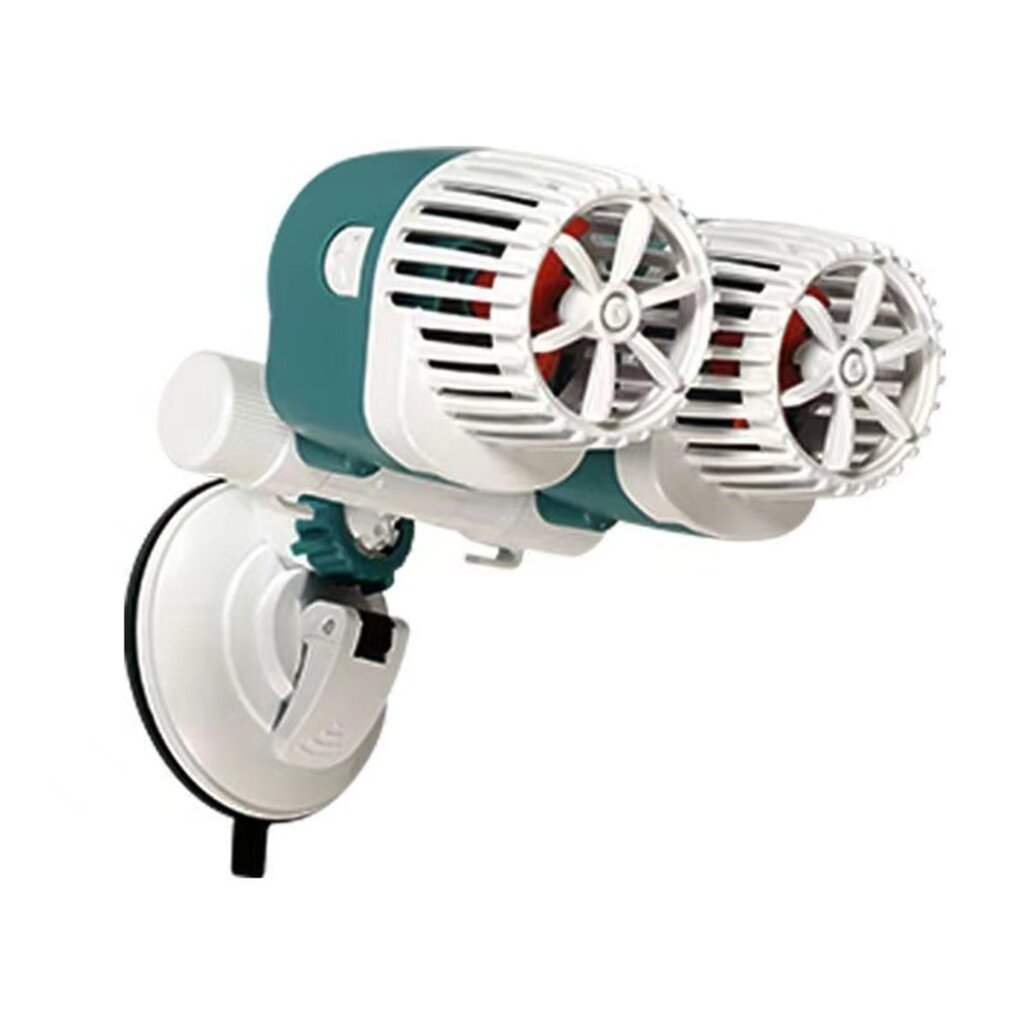 High-Power Double -Head Waves Pump Fish Tanks Circulation Pump Powerful Double -Output Aquariums Waves Pump Metal for Aquariums